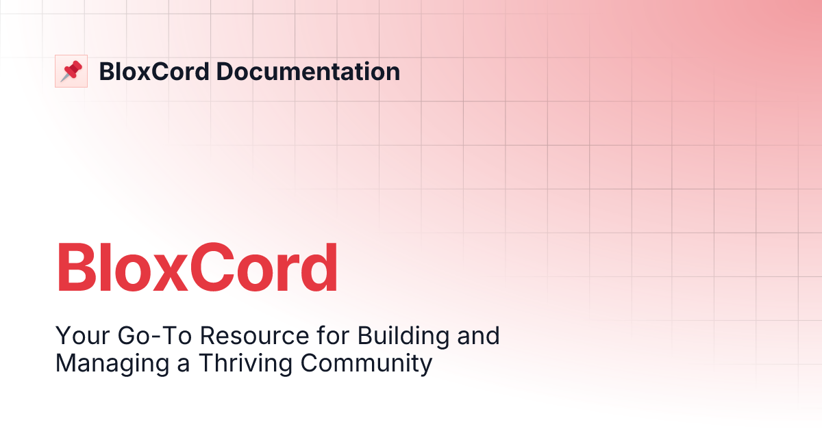 BloxCord | BloxCord Documentation